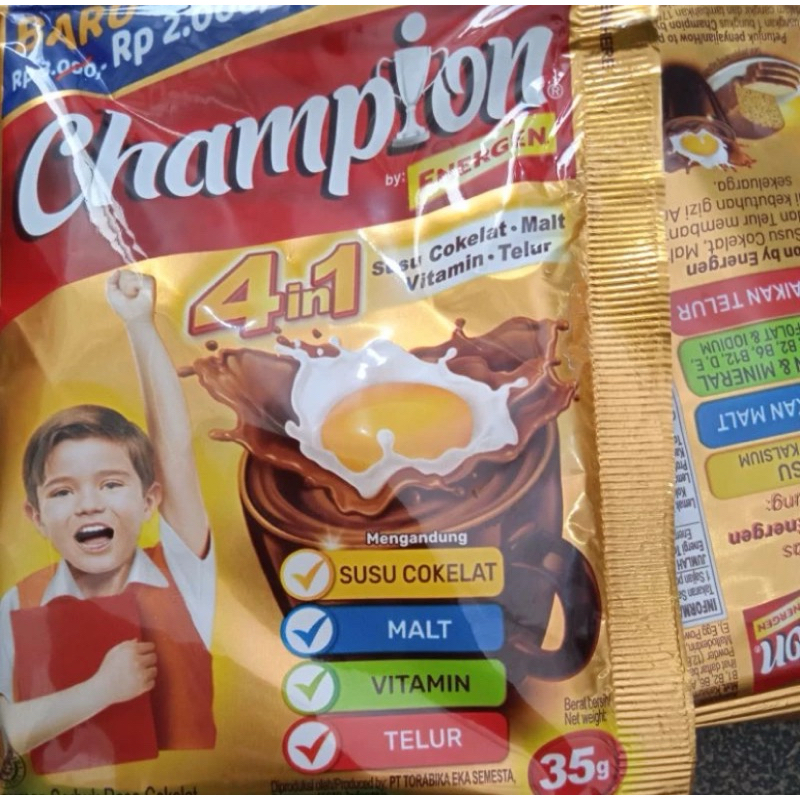 Jual Energen Champion || susu Coklat champion by ENERGEN ( 1 renceng ...
