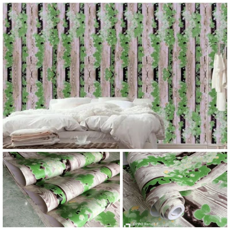 Jual COD BAYAR DI TEMPAT / Wallpaper Sticker Dindinng Motif Pohon Daun ...