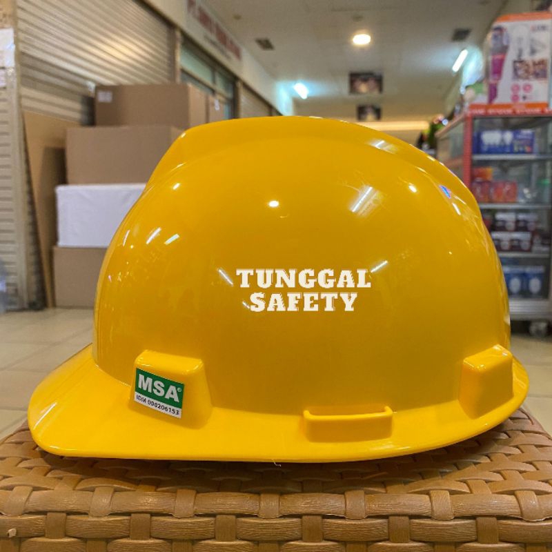 Jual Helm safety Proyek MSA Lokal Sni + Fastrack / Sefety Helmet New ...
