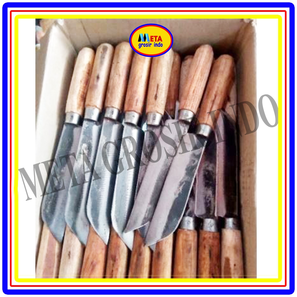 Jual Pisau Dapur Tradisional Tajam Gagang Kayu Berbagai Ukuran | Shopee ...
