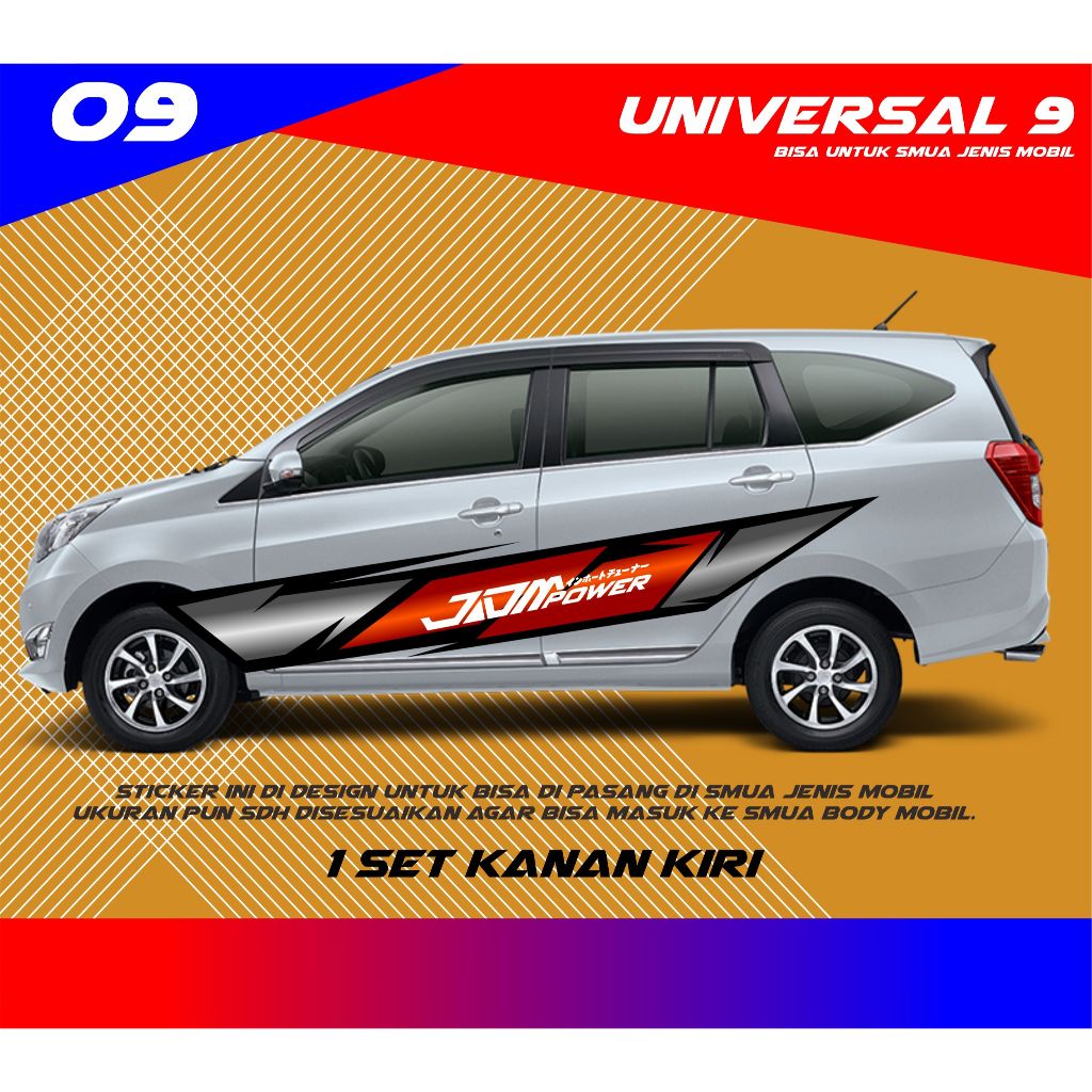 Jual striping mobil universal set kanan dan kiri | Shopee Indonesia