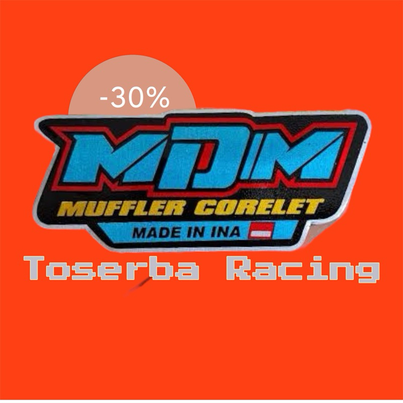 Jual EMBLEM knalpot Logo MDM Desain timbul Bahan almunium BERKUALITAS ...