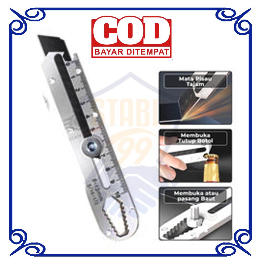 Jual Cutter stainless 9in1 multifungsi pembuka tutup botol kaleng ...