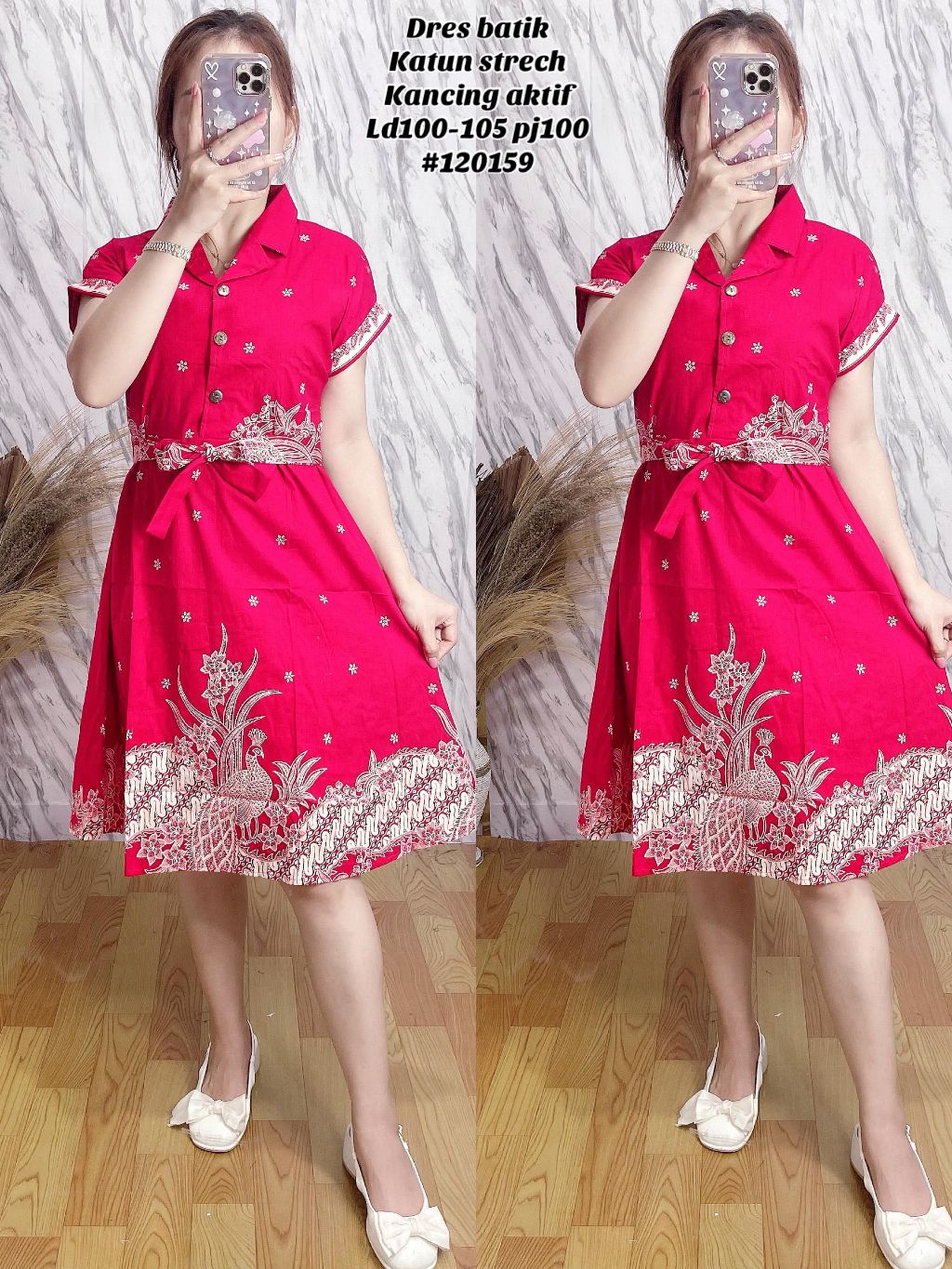 Jual Batik Campuran Model Edisi Imlek / DRESS BATIK/BATIK VIRAL/DRESS ...
