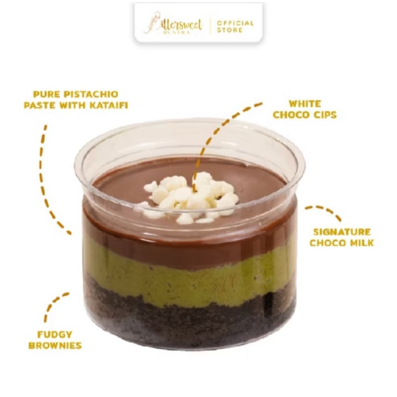 Jual BITTERSWEET BY NAJLA - DUBAI CHOCO PISTACHIO | Shopee Indonesia