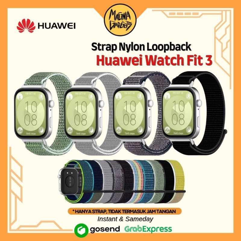 Jual Strap Huawei Watch Fit 3 Tali jam Nilon Alpine Quick Release For ...