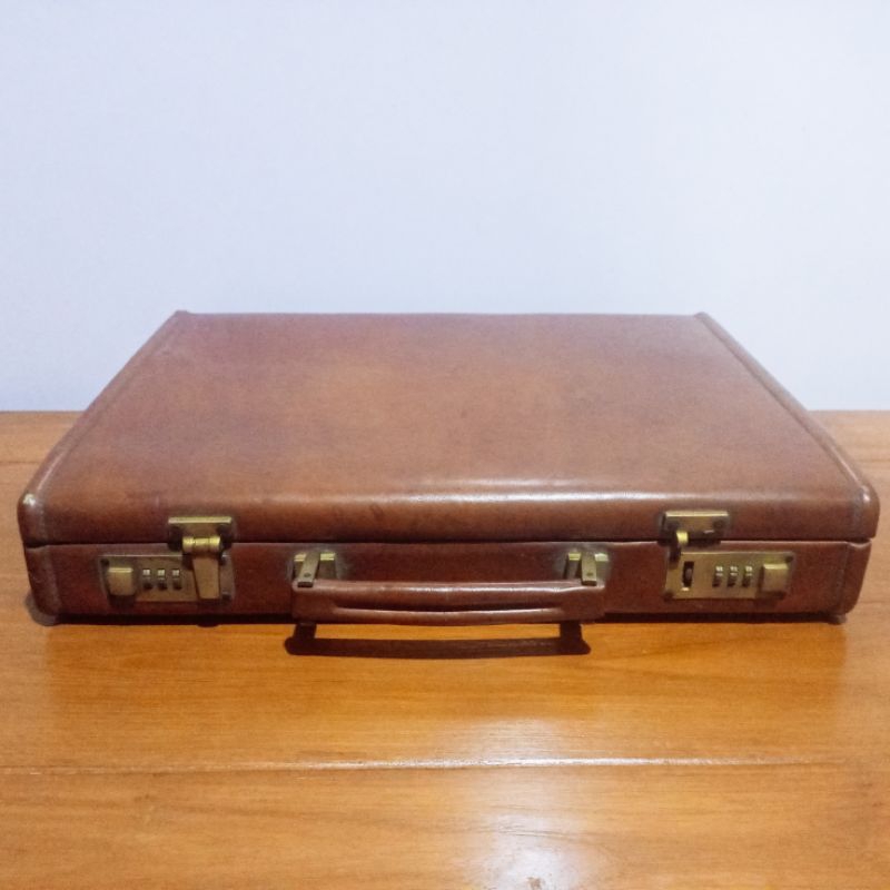 Jual (Used) Vintage Leather Briefcase - Tas Koper Kantor Jadul bahan ...