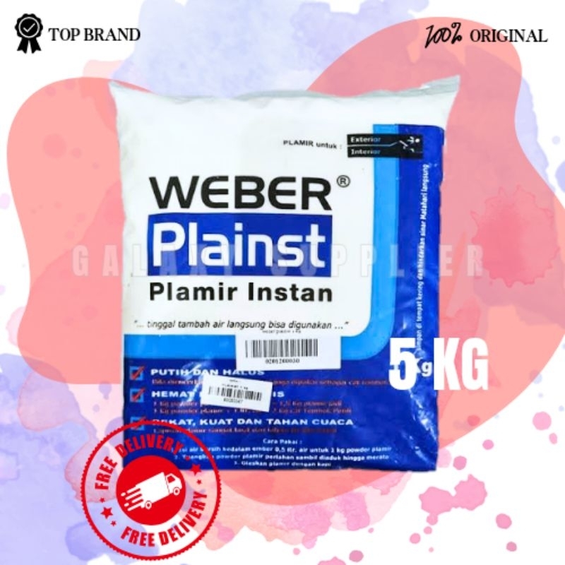 Jual [READY STOCK‼️] WEBER - PLAMIR INSTANT PUTIH 5 KG | Shopee Indonesia