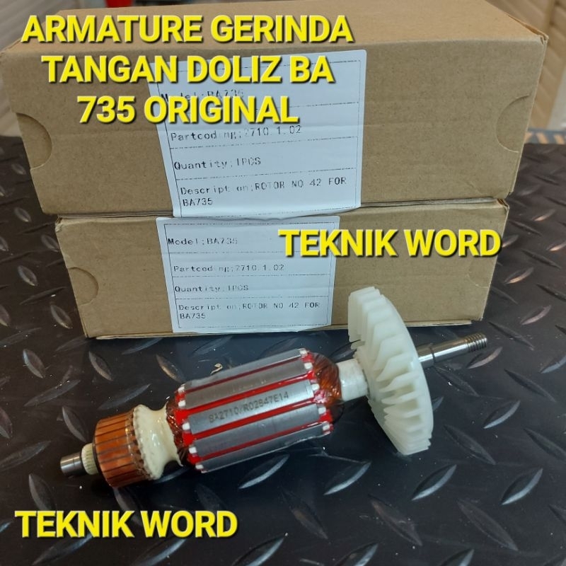 Jual ARMATURE GERINDA TANGAN DOLIZ BA 735 / ANGKER / ARMATURE DOLIZ ...