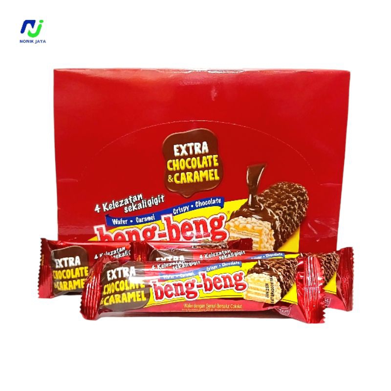 Jual Beng Beng Extra Chocolate Caramel Box Isi 17 Pcs@25g | Shopee ...