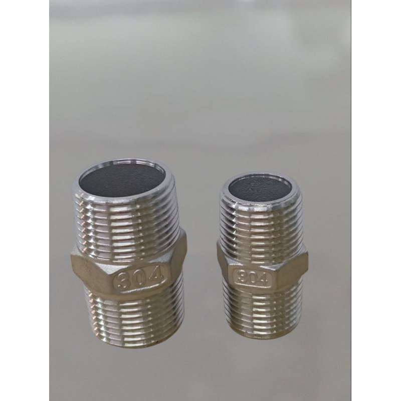 Jual double nepel 4" stainless Steel | Shopee Indonesia