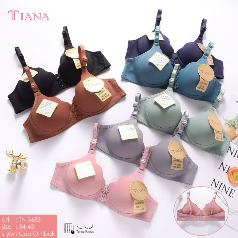 Jual BH TIANA GELOMBANG KAIT 2 CUP A MURCEE NON KAWAT | Shopee Indonesia