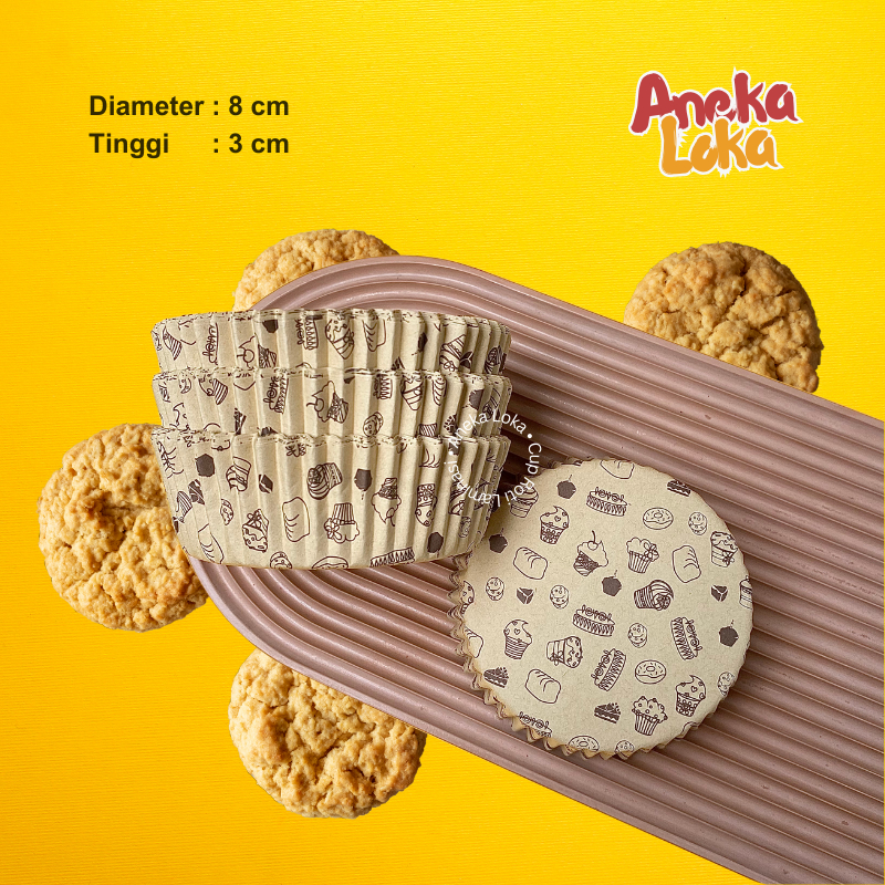 Jual Cup Roti Laminasi Bulat DM 8cm Kraft Cake 200 Pcs | Shopee Indonesia