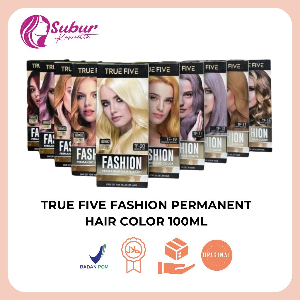 Jual True Five Fashion Permanent Hair Color 100mlx2 | Shopee Indonesia