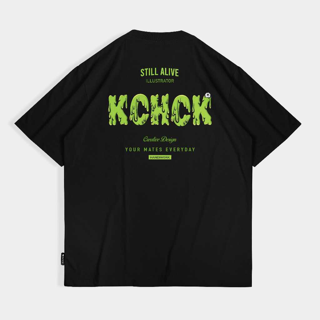 Jual Kickchick Oversize Kaos Germ Black & White | Kaos Lengan Pendek ...