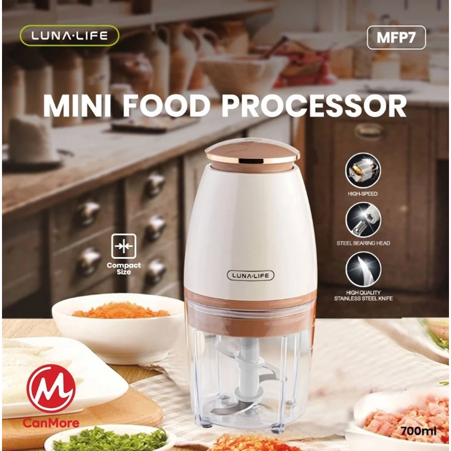 Jual LUNALIFE MFP7 Mini Food Chopper Capsule 700ml Giling Halus dan ...