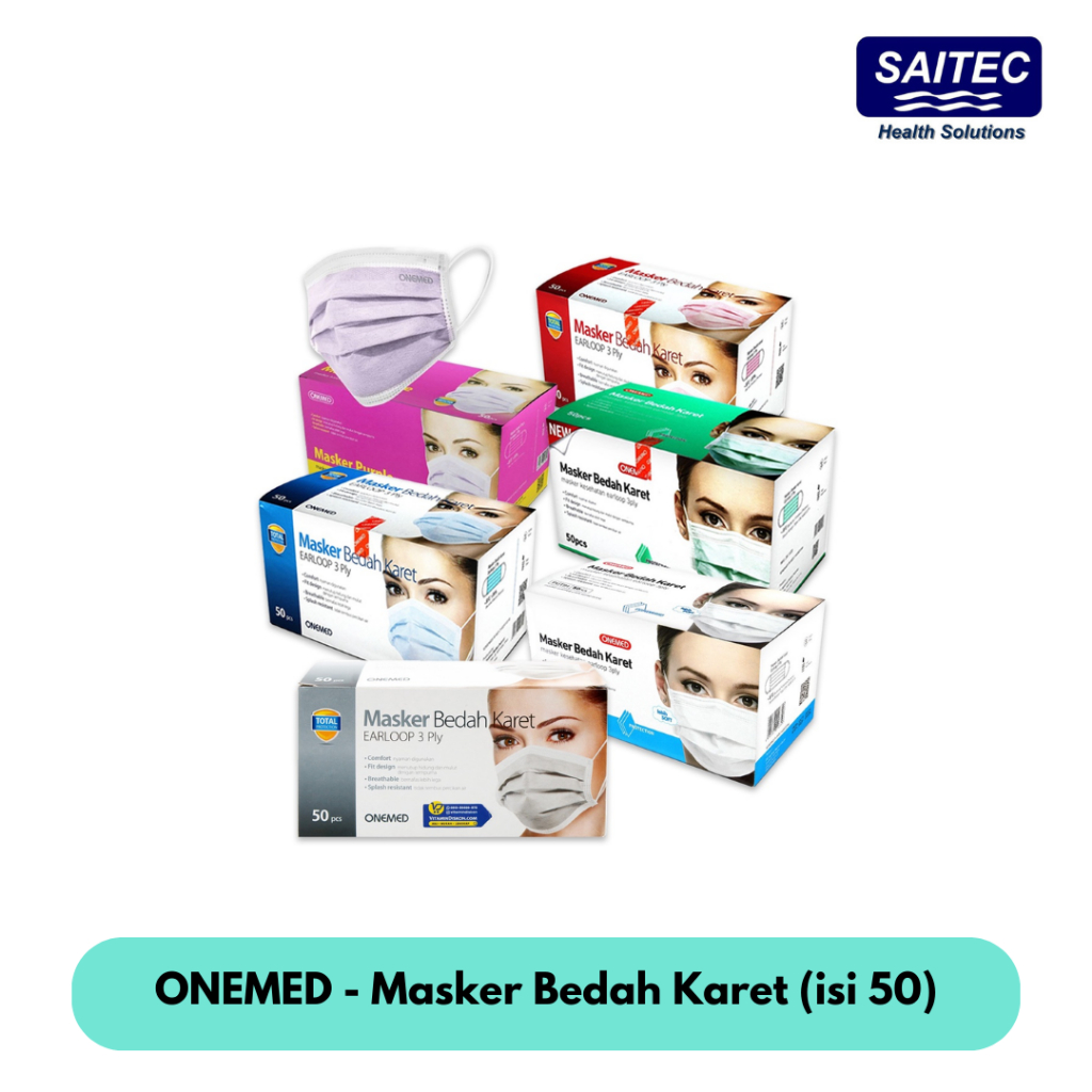 Jual Masker Bedah Karet Masker Medis Earloop - Onemed | Shopee Indonesia