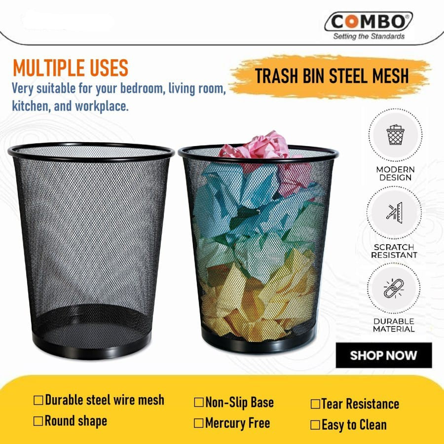 Jual Tempat Sampah Jaring Besi / Trash Bin / Waste Bin / Keranjang ...