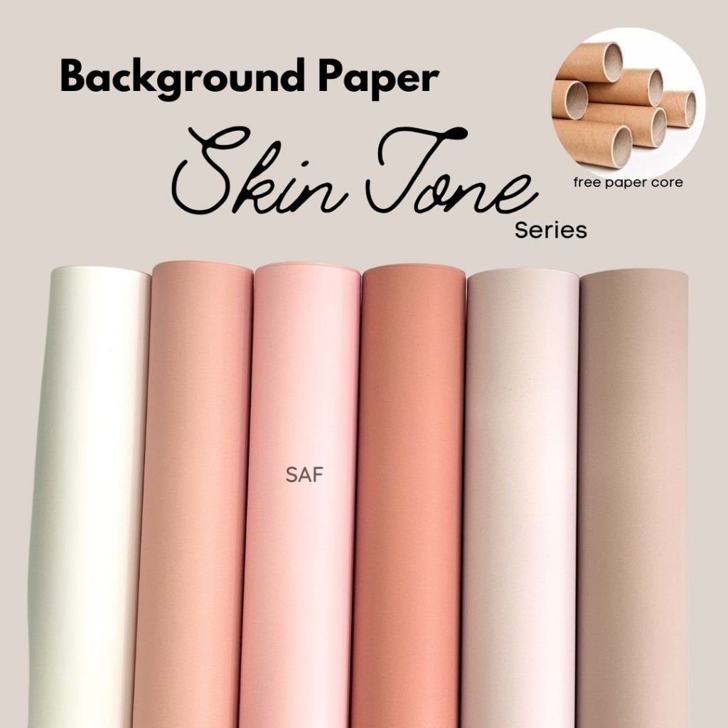 Jual SAF Background Paper Skintone Series Paket Bundle 6pcs Warna ...