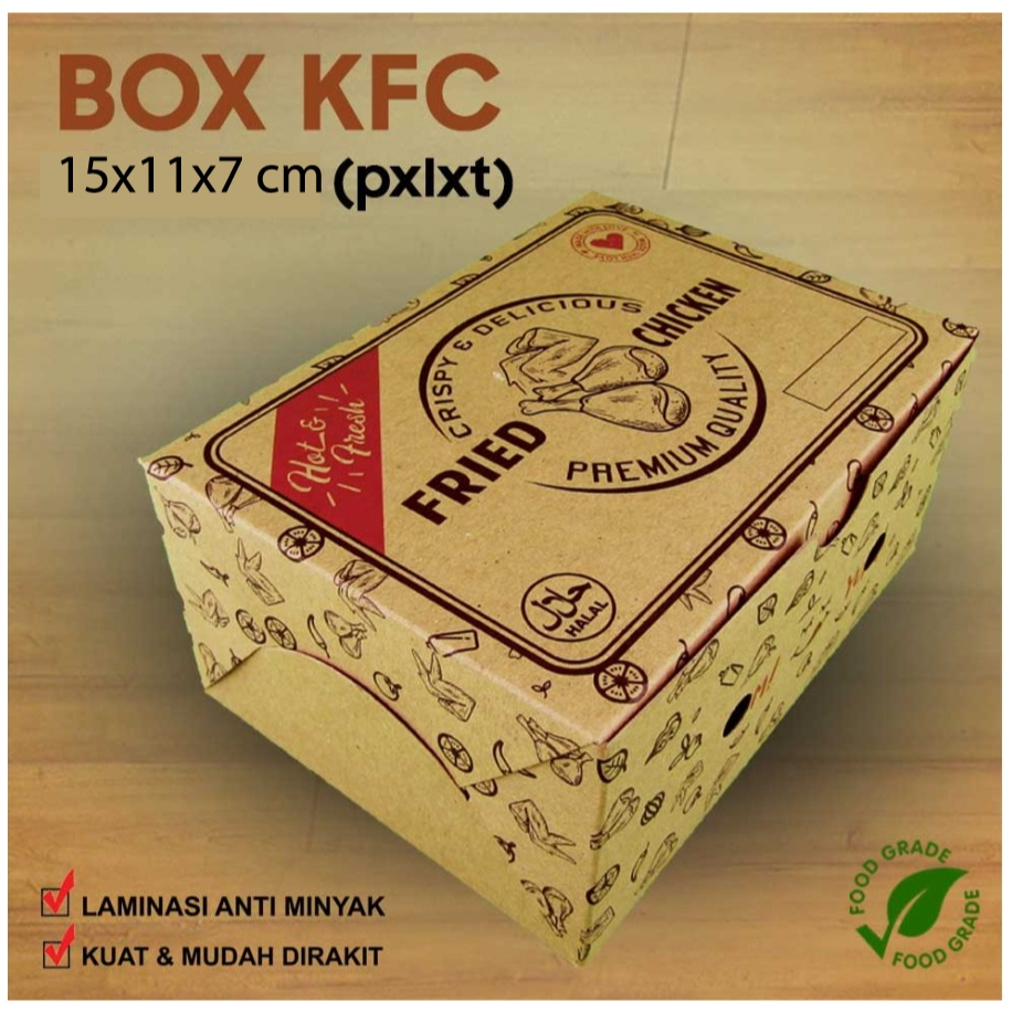 Jual Dus KFC - Box KFC - Kotak KFC - Kotak Fried Chicken - Ayam Goreng ...