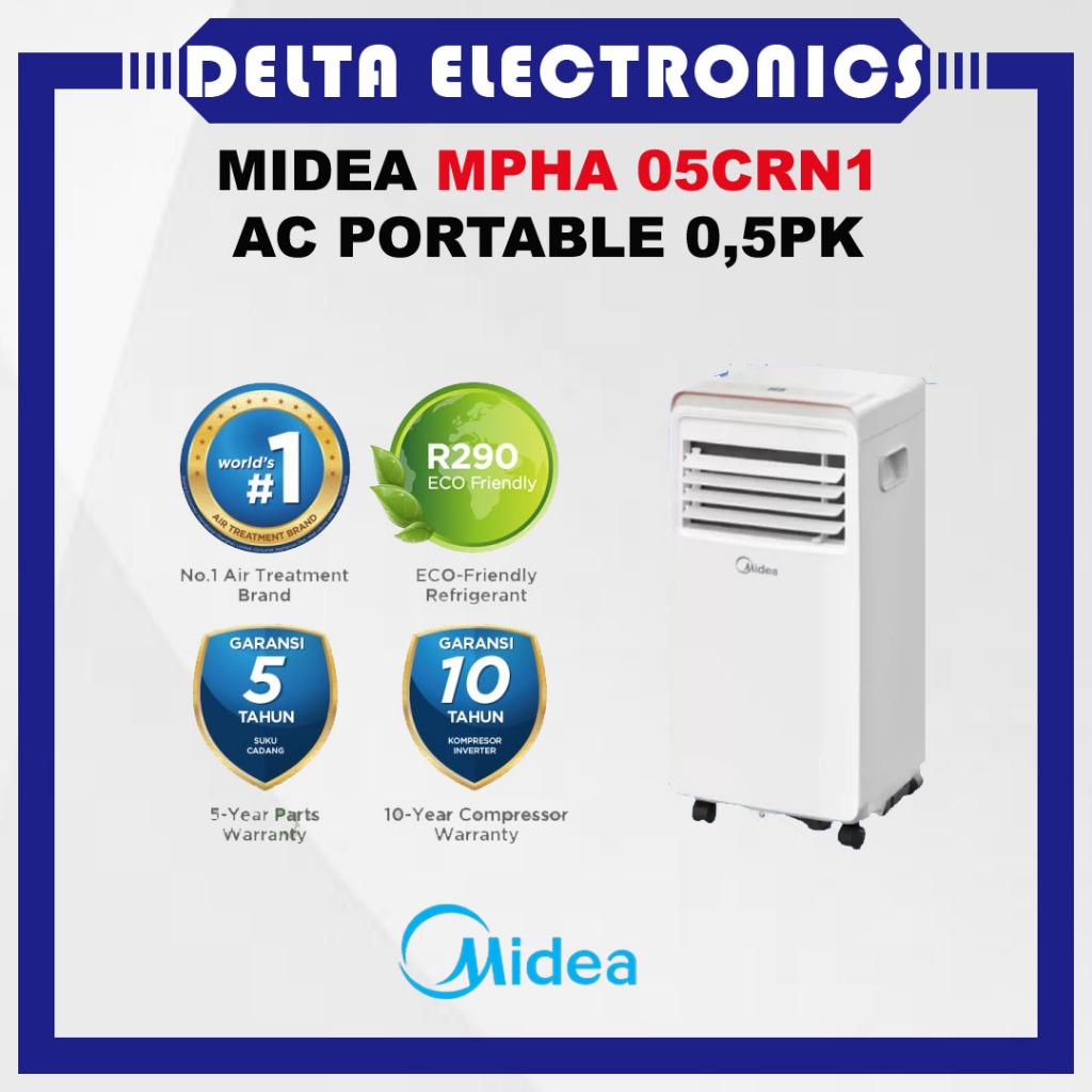 Jual Midea MPHA 05CRN2 AC Portable 0,5PK 400W R32 Unit Only | Shopee ...