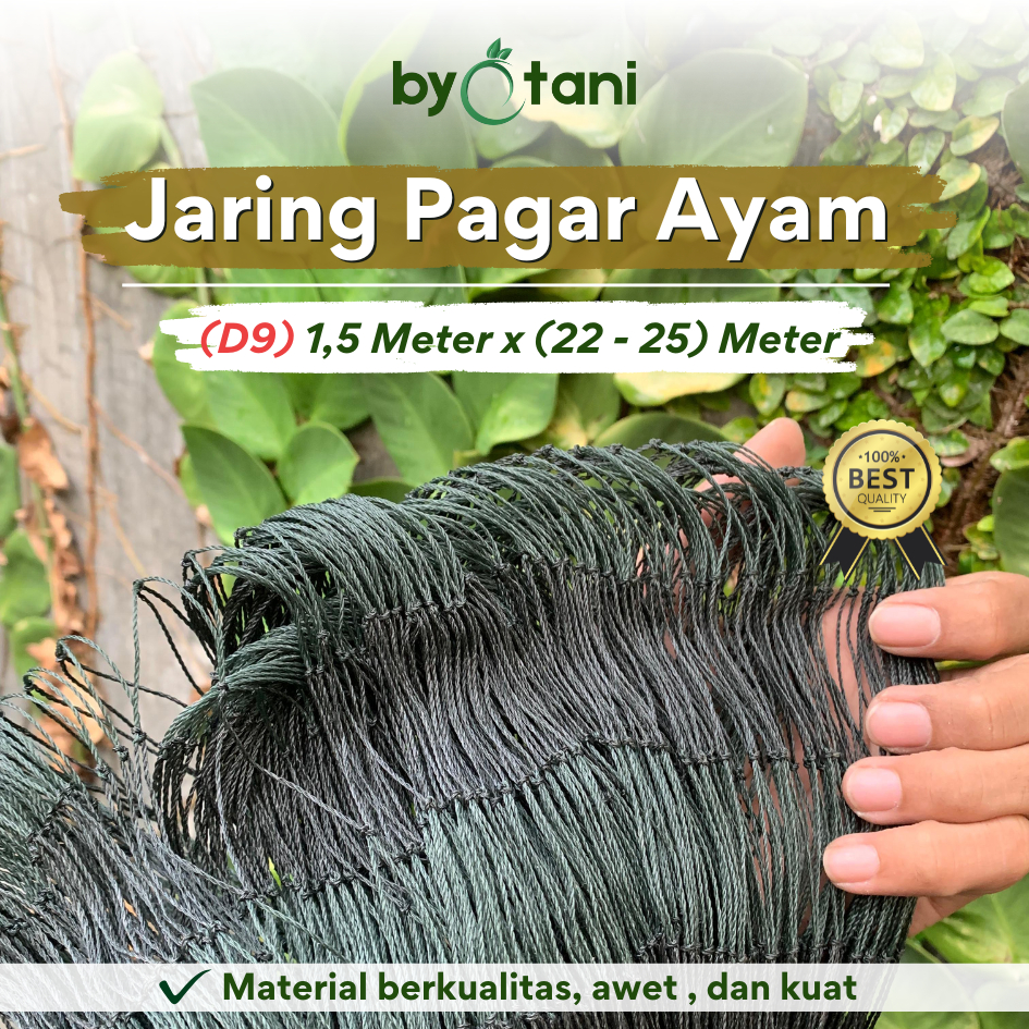 Jual Jaring Ayam 1,5 meter (D9) / Jaring Kandang Ayam / Jaring Kebun ...