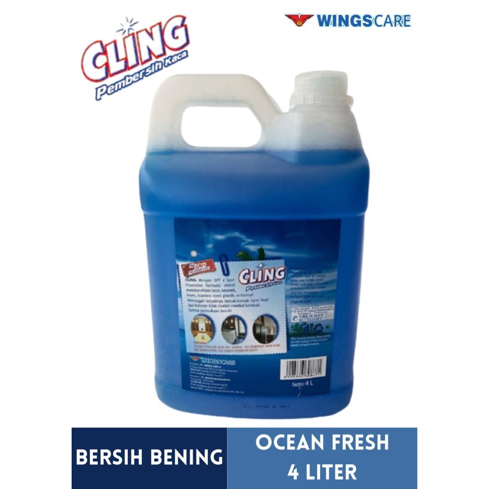 Jual Obat Pembersih Kaca CLING 4 Liter - Glass Cleaner CLING Produk ...