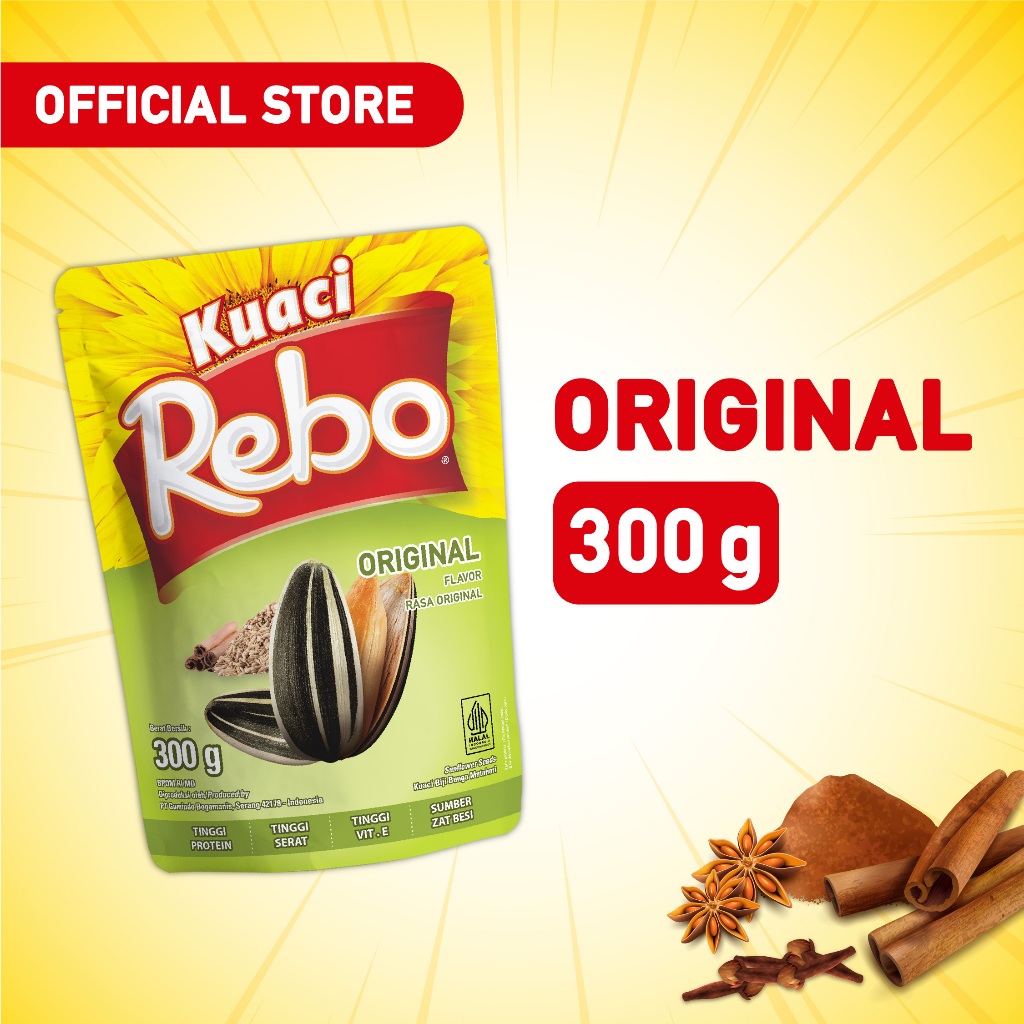 Jual Rebo Kuaci Rasa Original 300 Gram | Shopee Indonesia