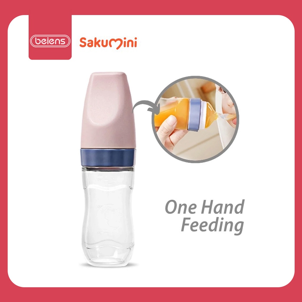 Jual Beiens X Sakumini Squeeze Spoon Feeder Silicone Botol Sendok Makan Mpasi Bayi | Shopee ...
