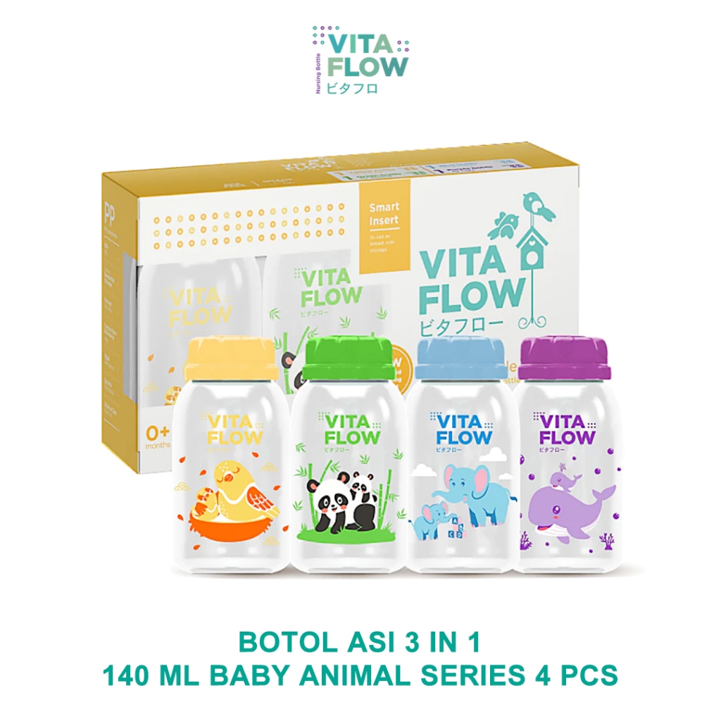 Jual Vitaflow Botol Asi Penyimpanan Asi Bpa Free Vita Flow Breast Milk Storage Bottle Botol ...