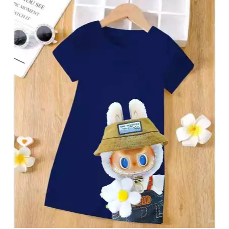Jual Alicia - Daster anak perempuan usia 2-13 tahun motif Labubu Garden ...