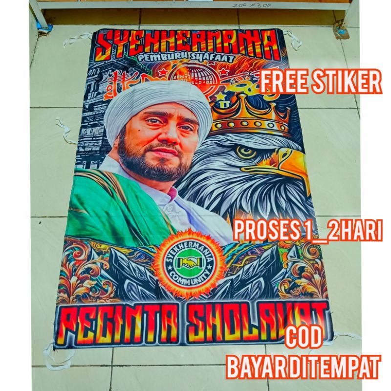 Jual BENDERA SYEKHERMANIA FREE STIKER PROSES 1_2 HARI | Shopee Indonesia