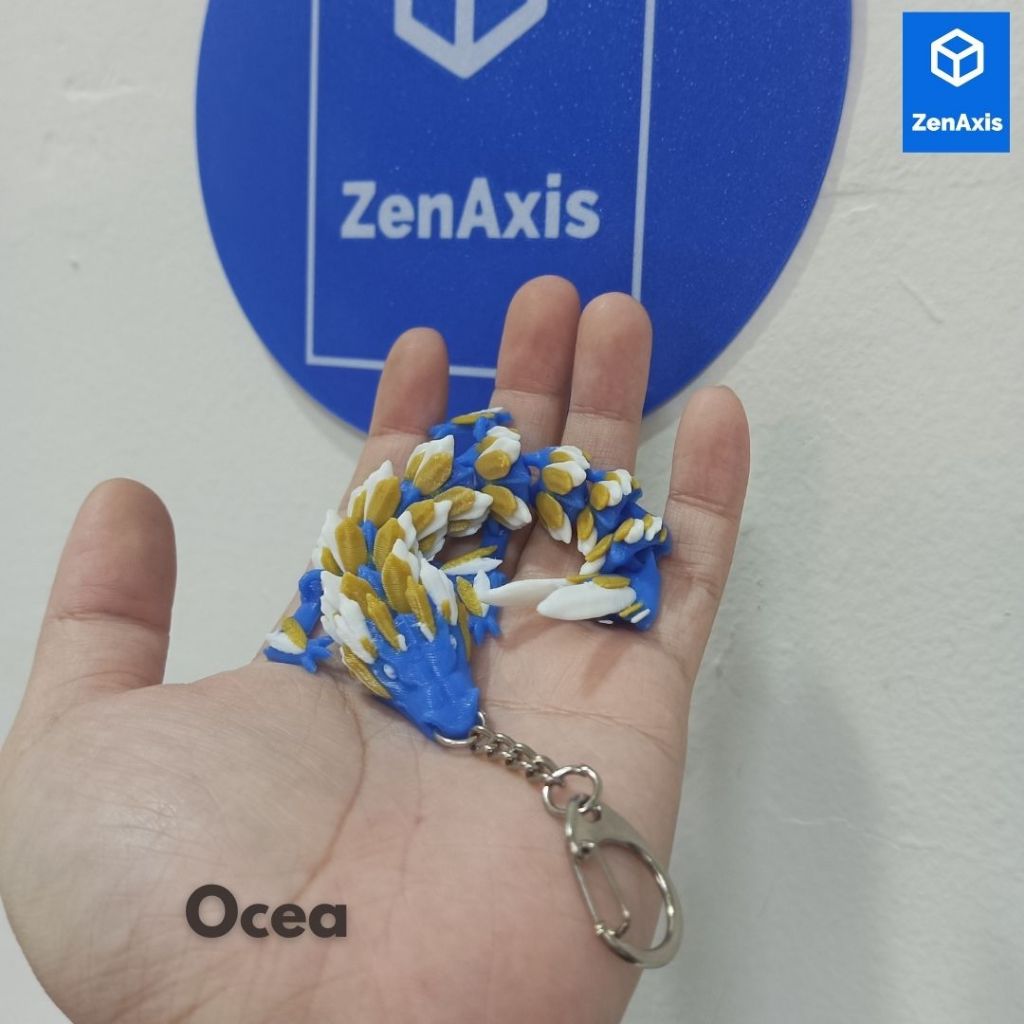 Jual Keychain Blade Dragon 3D Articulated ZENAXIS | Gantungan Kunci ...