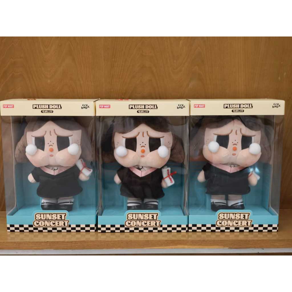 Jual Crybaby Sunset Concert Graduation Plush Toy Popmart ORI | Shopee ...