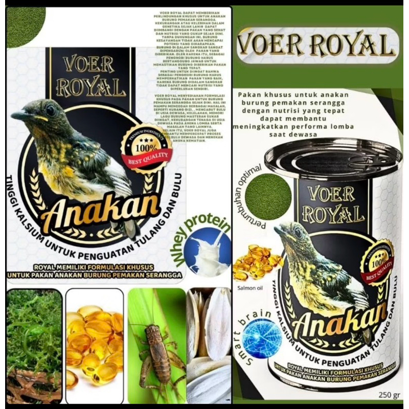 Jual VOER ROYAL ANAKAN VOER TINGGI KALSIUM DAN PROTEIN UNTUK BURUNG ...