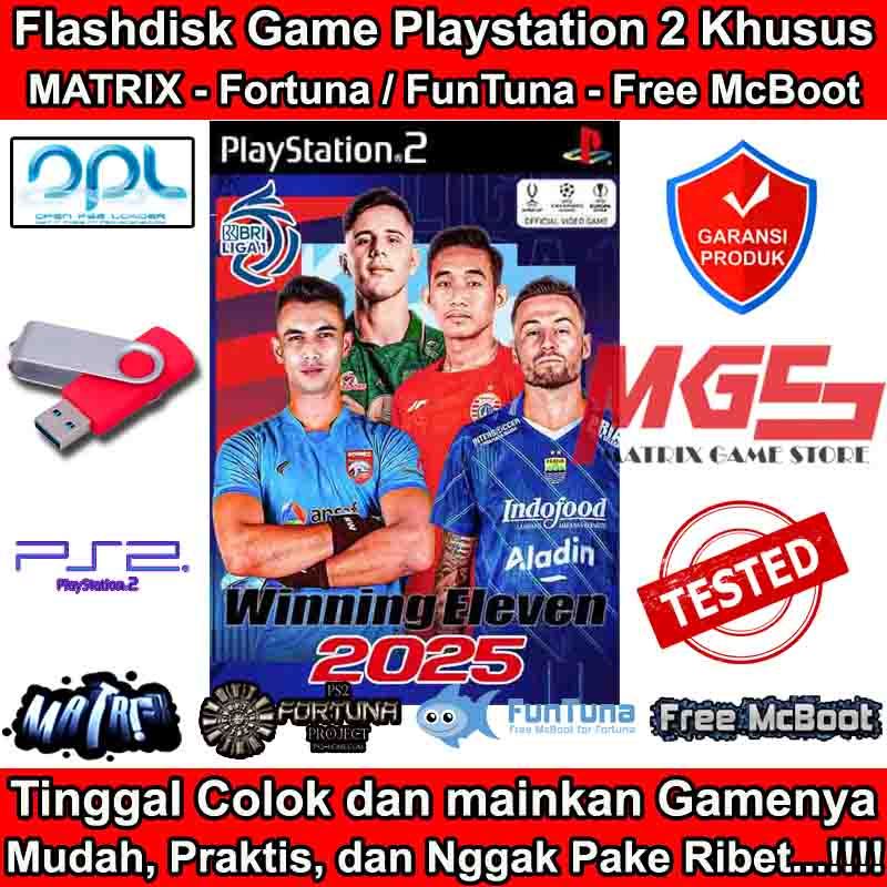 Jual Flashdisk Game PS2 PS 2 Winning Eleven 2025 Summer Transfer + Liga 1 BRI | Shopee Indonesia