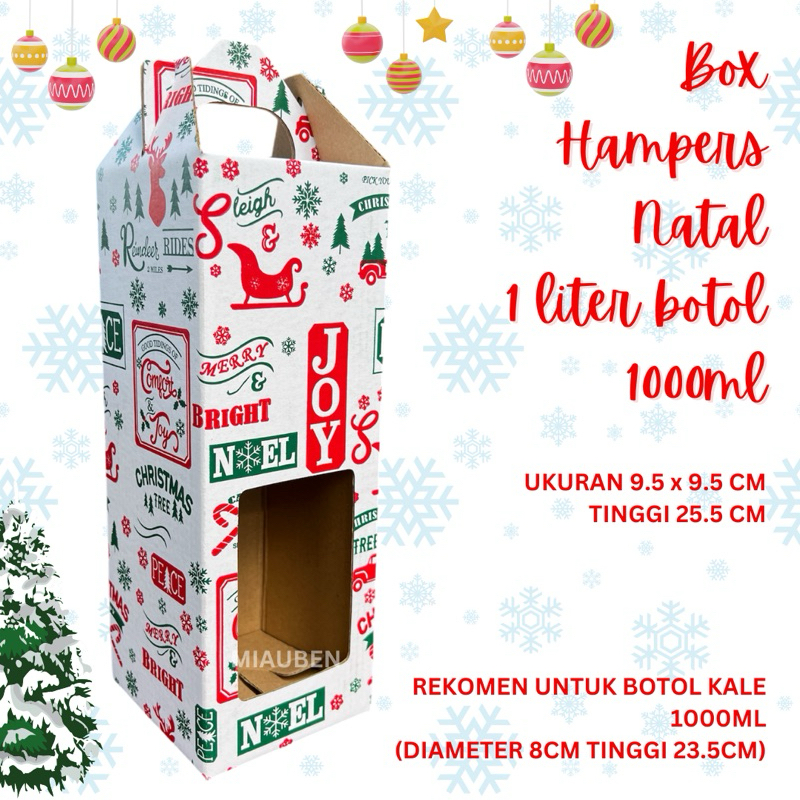 Jual Box hampers natal isi 1 liter botol 1000ml | Shopee Indonesia