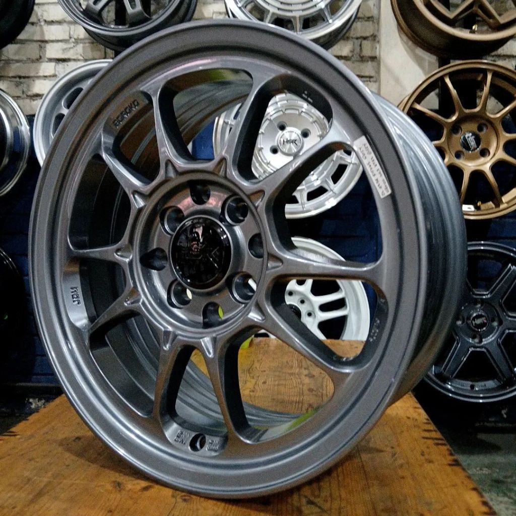 Jual VELG RACING HSR type DL R15 4X100 H4X114,3 RING 15 UNTUK MOBIL VELOZ XENIA MIRAGE SIGRA ...