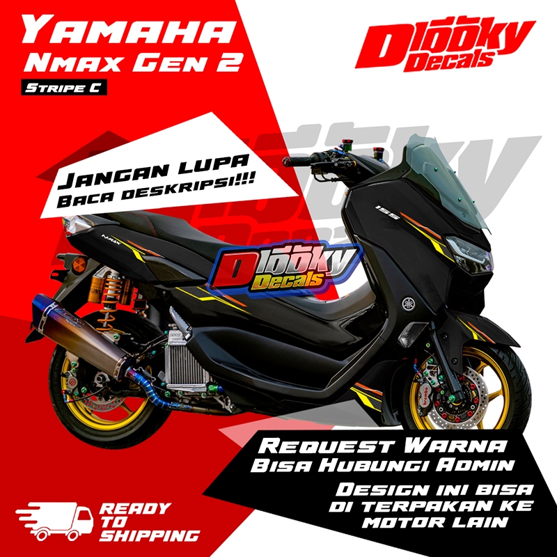 Jual Stiker striping transparan Nmax Old/New/Turbo Tipe C | Shopee ...