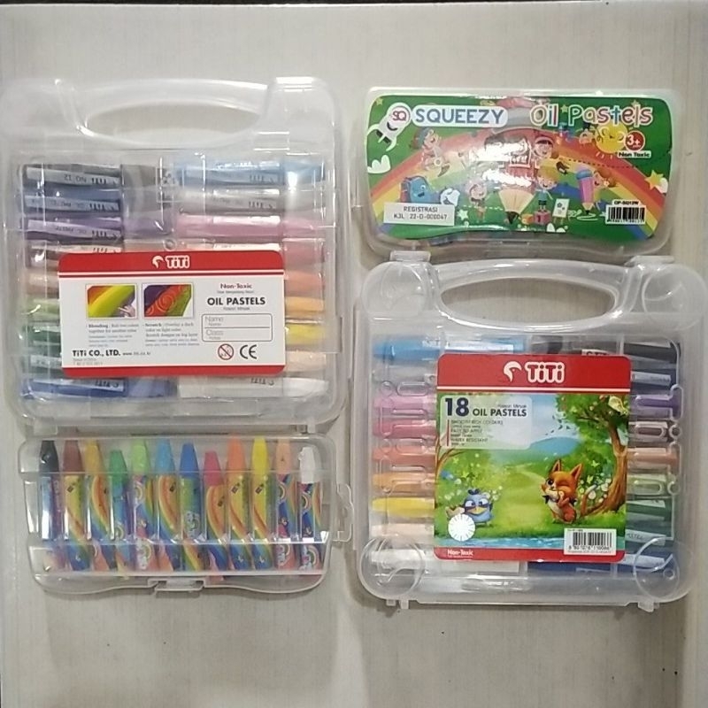 Jual Crayon Oil Pastel - Krayon 12 & 18 warna Untuk Mewarnai Gambar ...