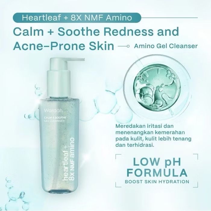 Jual Wardah Heartleaf + 8x NMF Amino Calm & Soothe Gel Cleanser ...