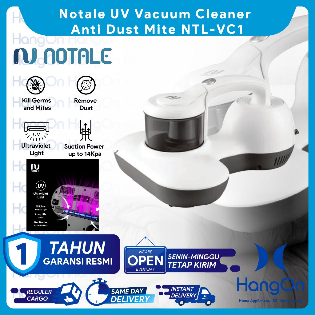 Jual Notale UV Anti Dust Mite Vacuum Cleaner HEPA Filter Penyedot Debu dilengkapi UV Sterill ...