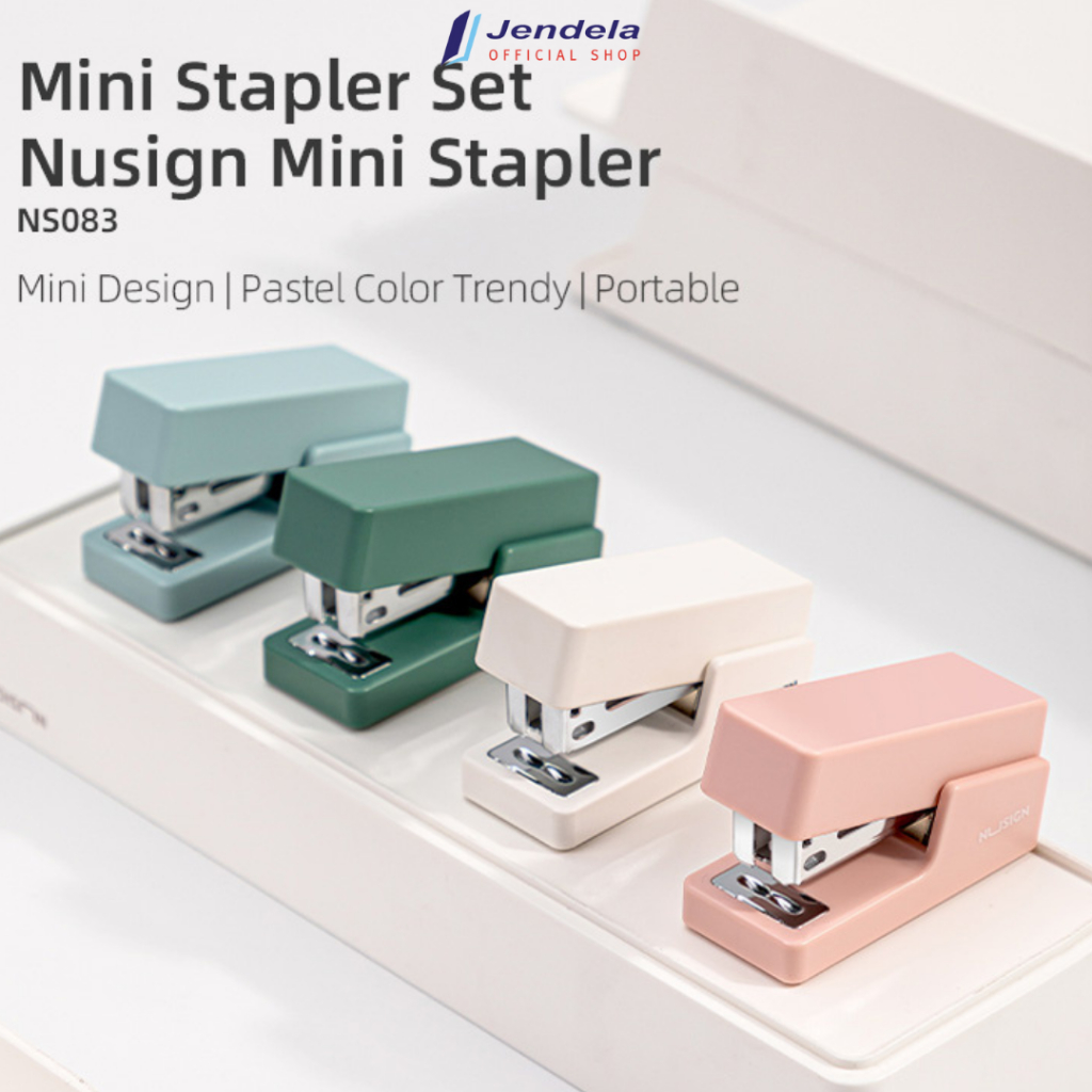 Jual Stapler Mini Deli Kapasitas Kertas 12 lembar 4 Warna Nusign Mini ...