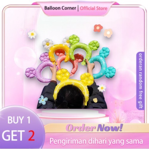 Jual Balon Bando Bunga Daisy Warna Warni Balon Bando Perlengkapan Pesta ...