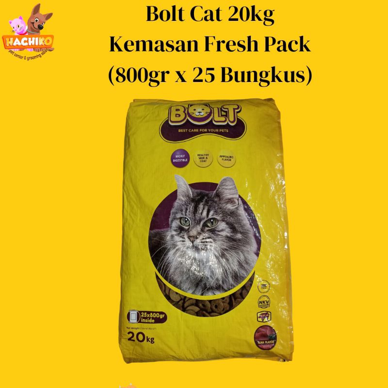 Jual Bolt Cat 20kg (Kemasan Freshpack)/Makanan Kucing | Shopee Indonesia