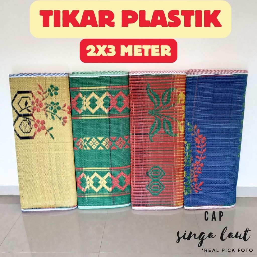 Jual Tikar plastik lipat singa laut 2meterX3meter anyam rendan Tikar ...