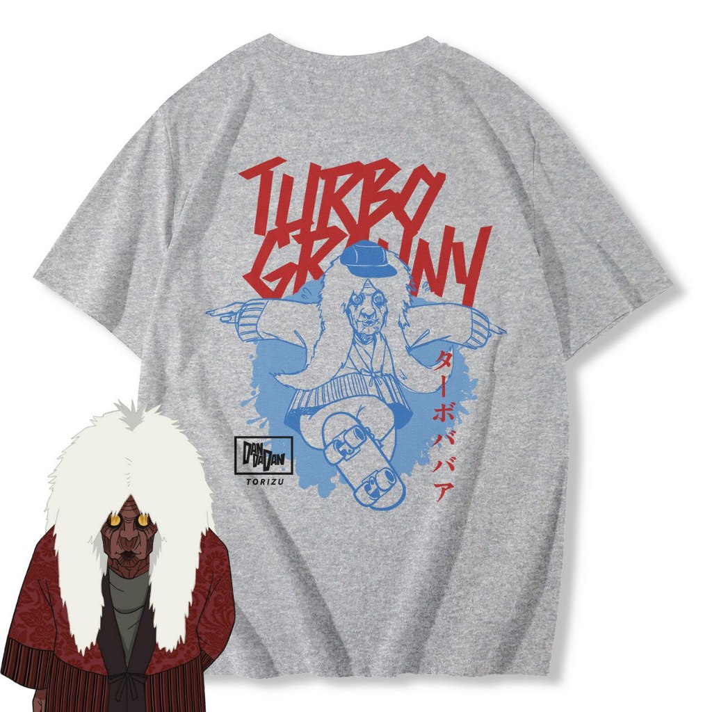 Jual Kaos Dandadan Turbo no Baba Skate Tshirt Ghost Yokai Tābo Babā ...