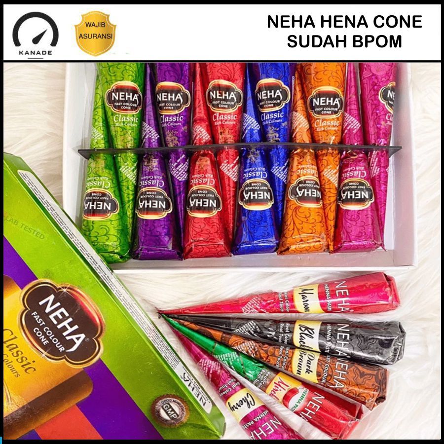 Jual Henna Neha Kuku Asli Pewarna Kuku Alami Tahan Lama Cat Kuku Pacar ...