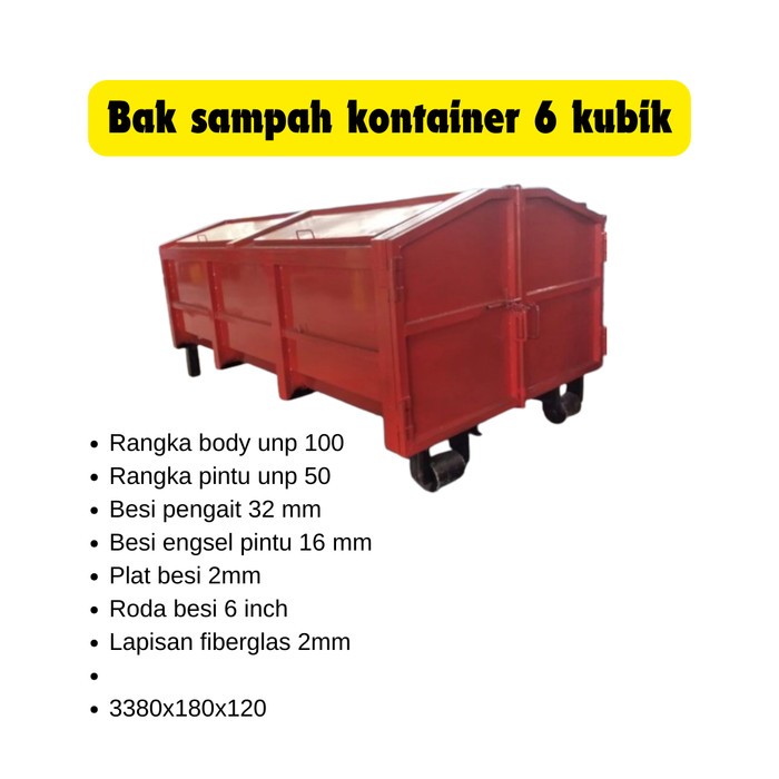 Jual Kontainer Bak Sampah Besi 6 Kubik | Shopee Indonesia