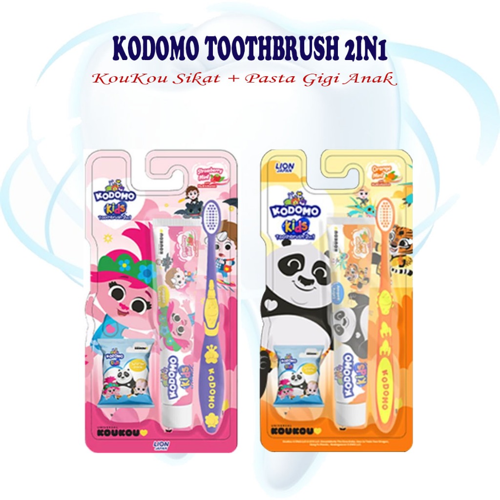 Jual KODOMO 2 IN 1 PRO KIDS UNIVERSAL KOUKOU JAPAN TOOTHPASTE ...